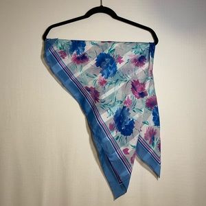 Accessories | Floral Print Square Scarf | Poshmark